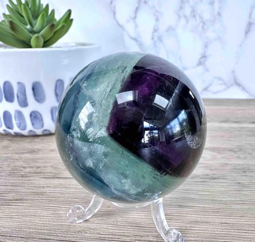 Celestite Crystal Geode Sphere - Celestite Meanings and Properties