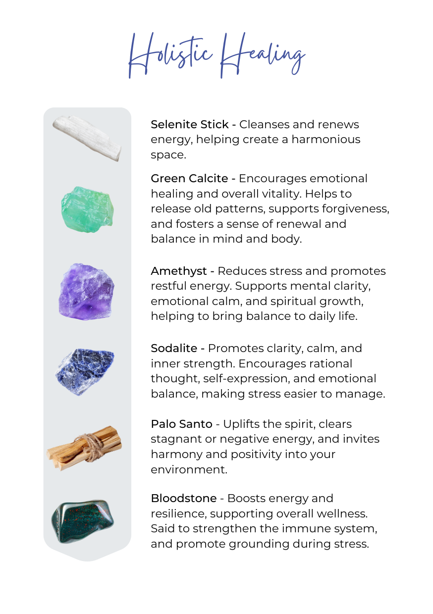 Holistic Healing Crystal Gift Box Set | Balance & Wellness