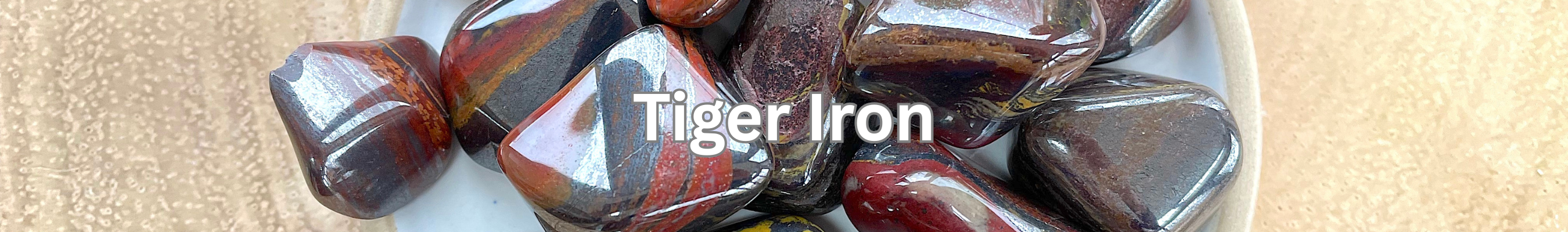 Tiger Iron Crystal Tumbled Stone – Creativity, Vitality & Strength