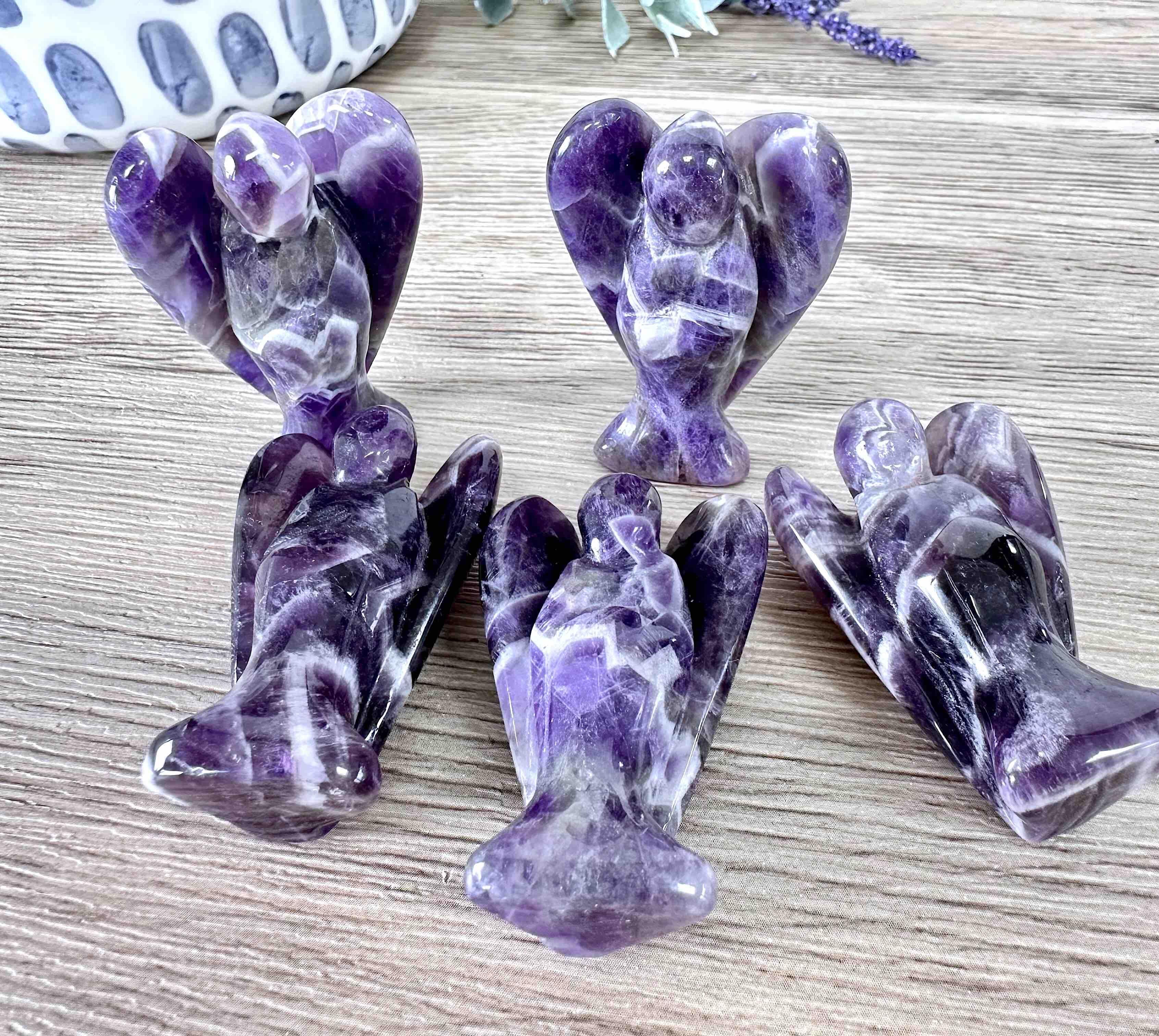 Purple Amethyst Crystal Angels - Online Crystal Shop