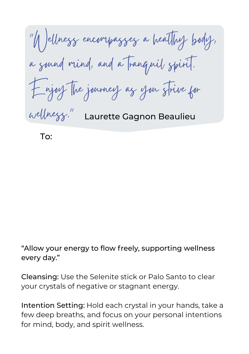 Holistic Healing Crystal Gift Box Set | Balance & Wellness