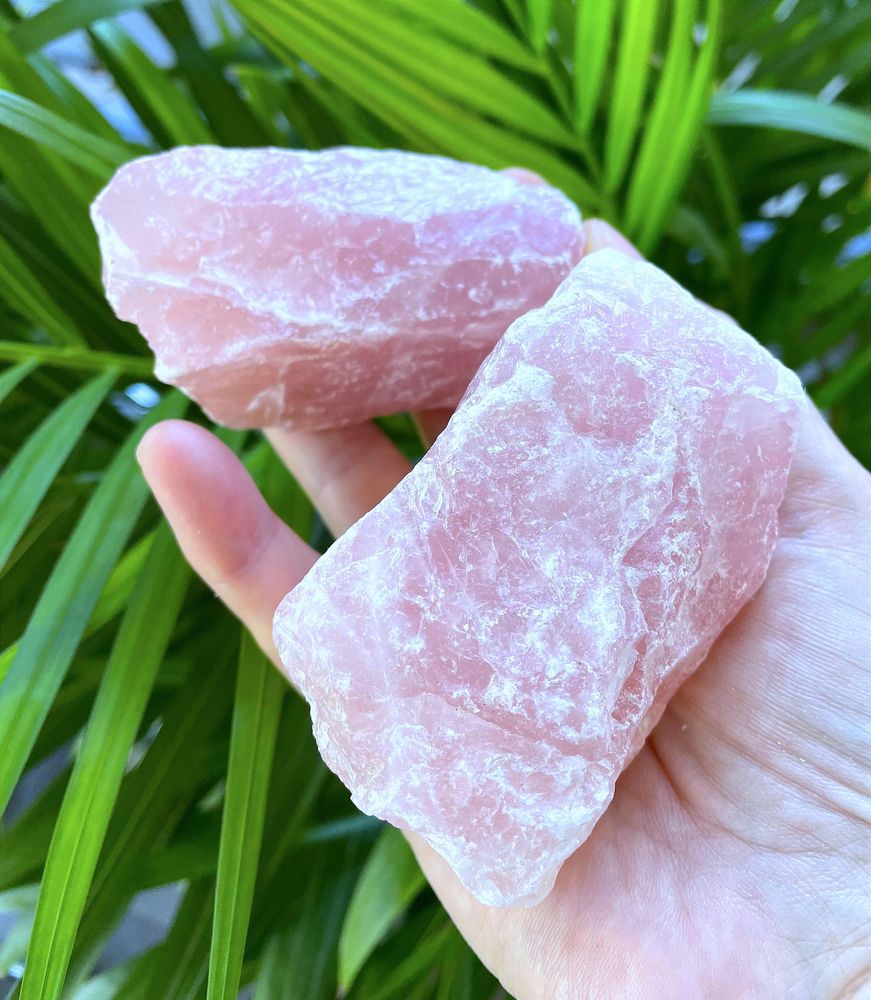 Rough Rose Quartz Crystal | Natural Raw Stone