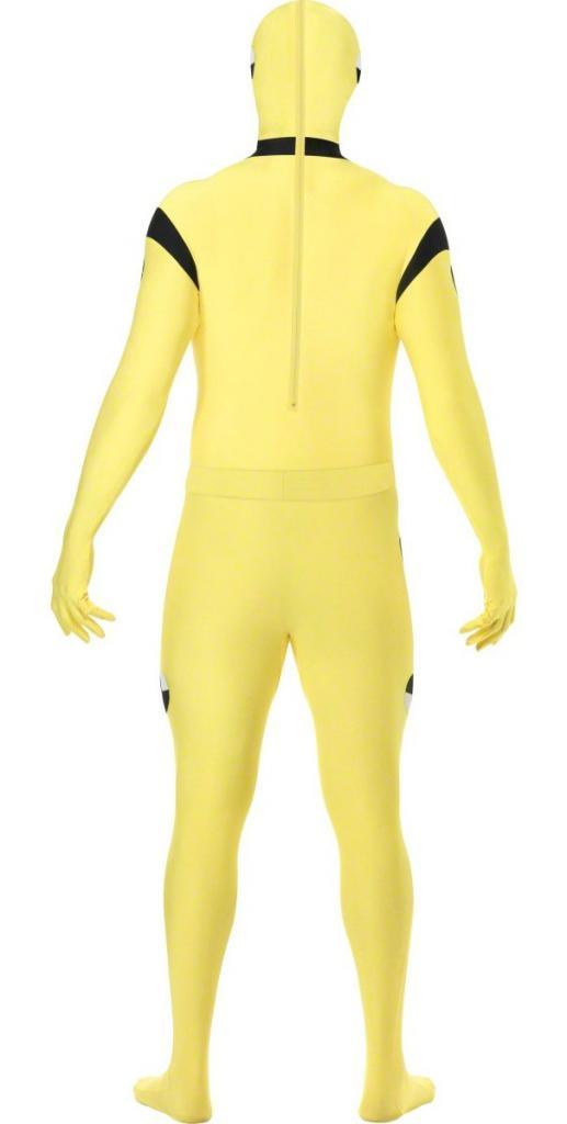 Crash Test Dummy Bodysuit Adult Fancy Dress Costume