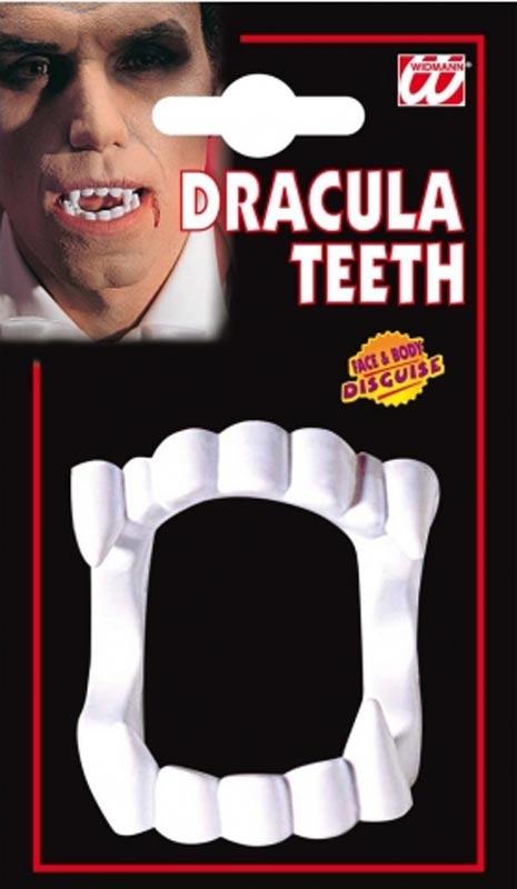 Vampire Teeth Costume Custom Fit Fake Vampire Fangs Teeth, White, One
