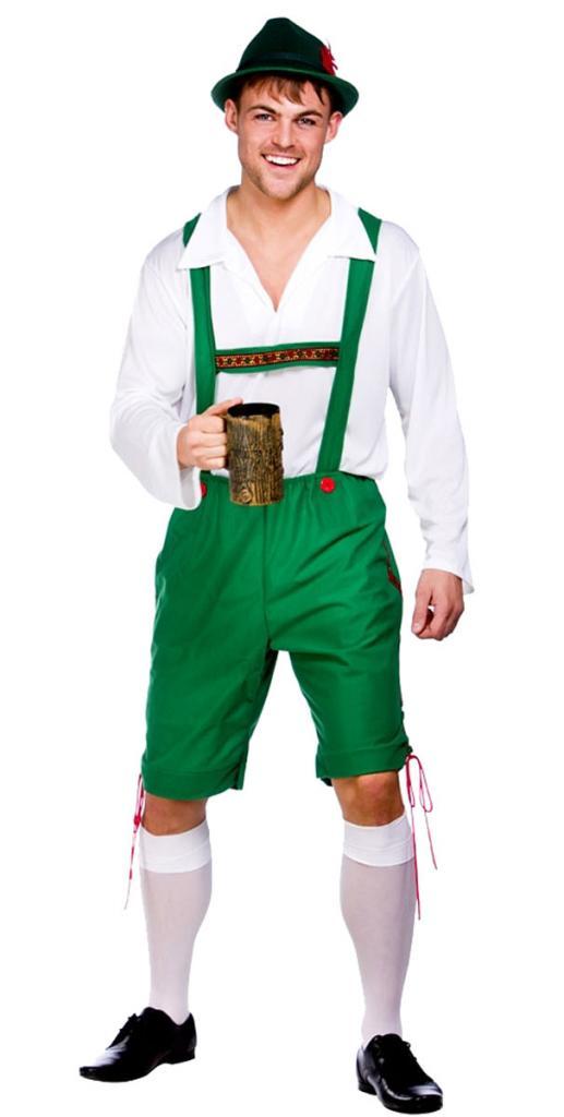 Oktoberfest Lederhosen Beer Man Adult Costume by Wicked EM-3199 ...