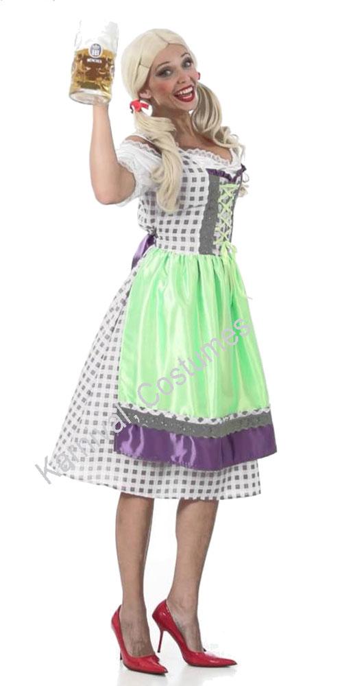 Oktoberfest Bavarian Drindl Costume in Green by Widmann 011 | Karnival ...