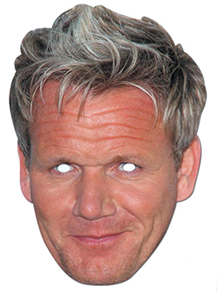 Gordon Ramsay Face Mask by Mask-erade GRAMS01 | Karnival Costumes; UK