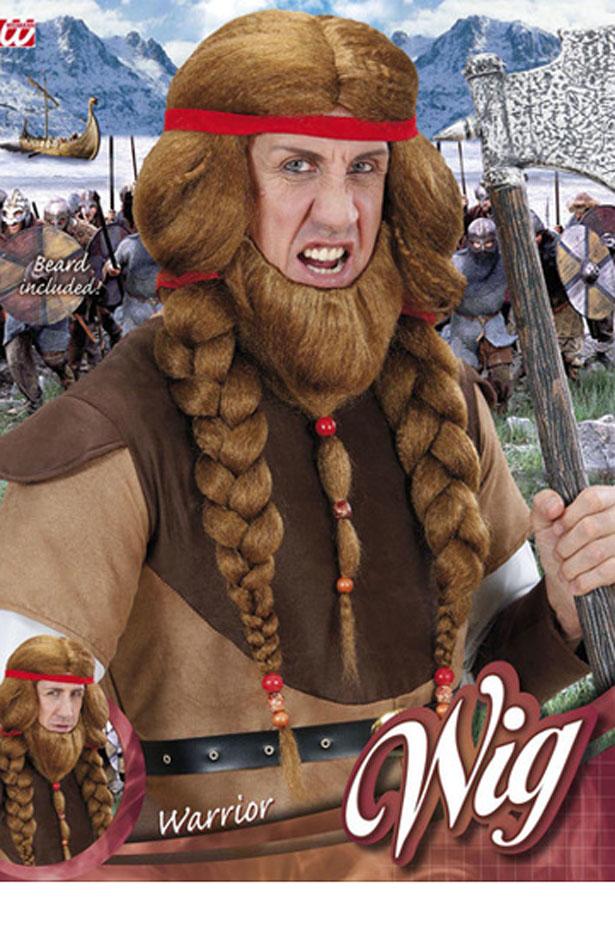 Celtic or Viking Warrior's Wig and Beard Set by Widmann W6563 ...
