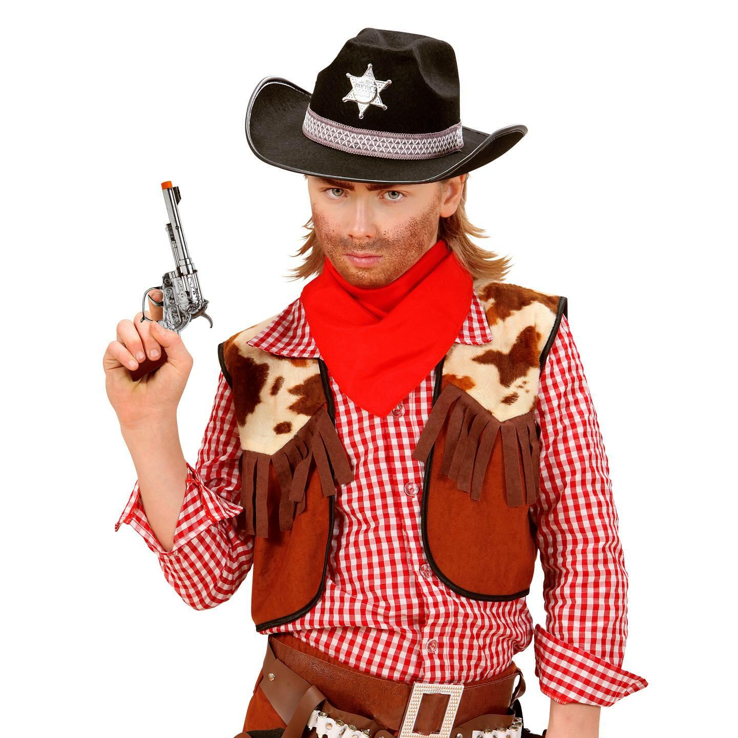 Wild West Cowboy Pistol with Flash and Bang Effects by Widmann 2783P ...
