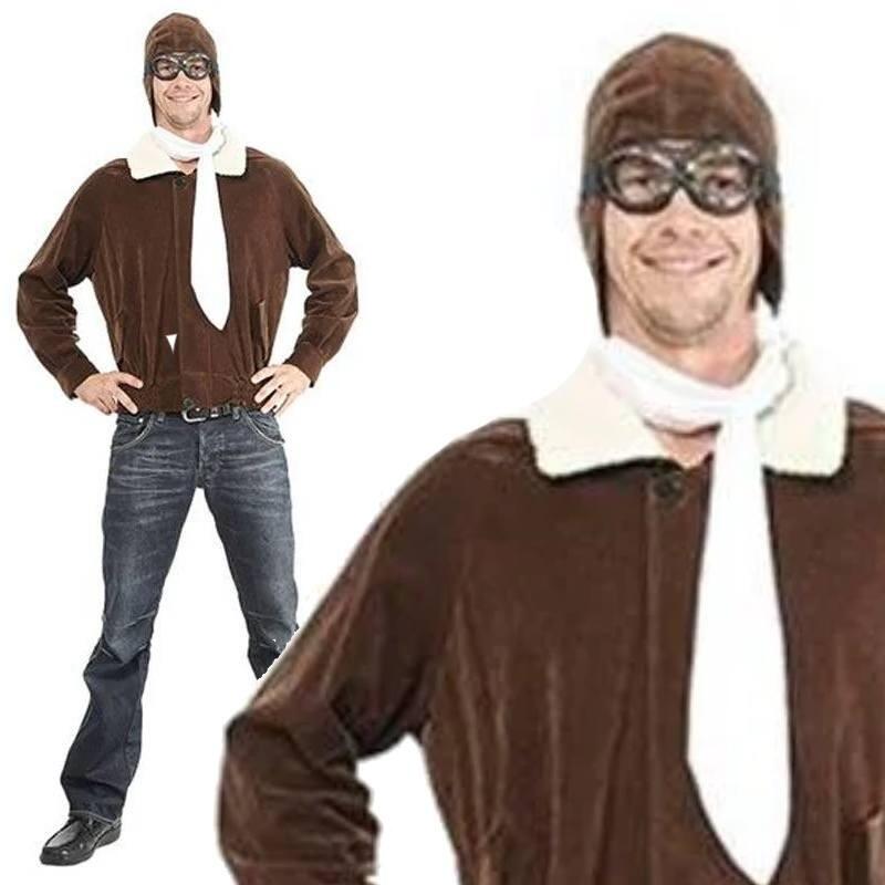 WWII Aviator Flying Suit Costume for Men by Bristol Novelties AC225 ...
