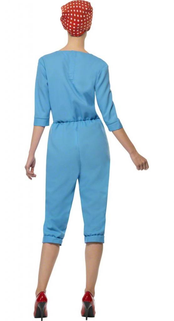 1940s Factory Worker Fancy Dress for Ladies