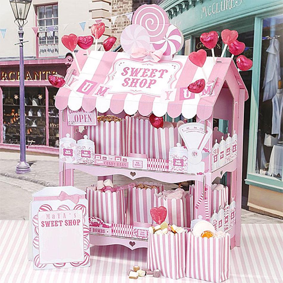 Pink Sweet Shop Treat Stand by Talking Tables STALL-SWEETPK | Karnival ...