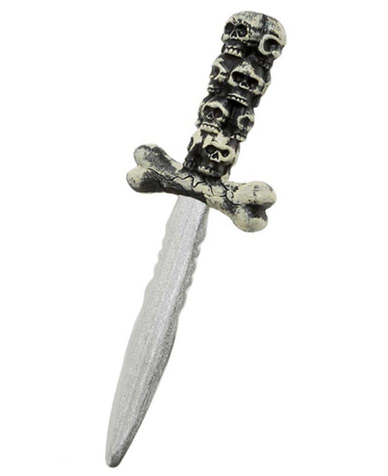 Skull Dagger for Halloween, Pirate or Voodoo Costumes by Widmann 8600K ...