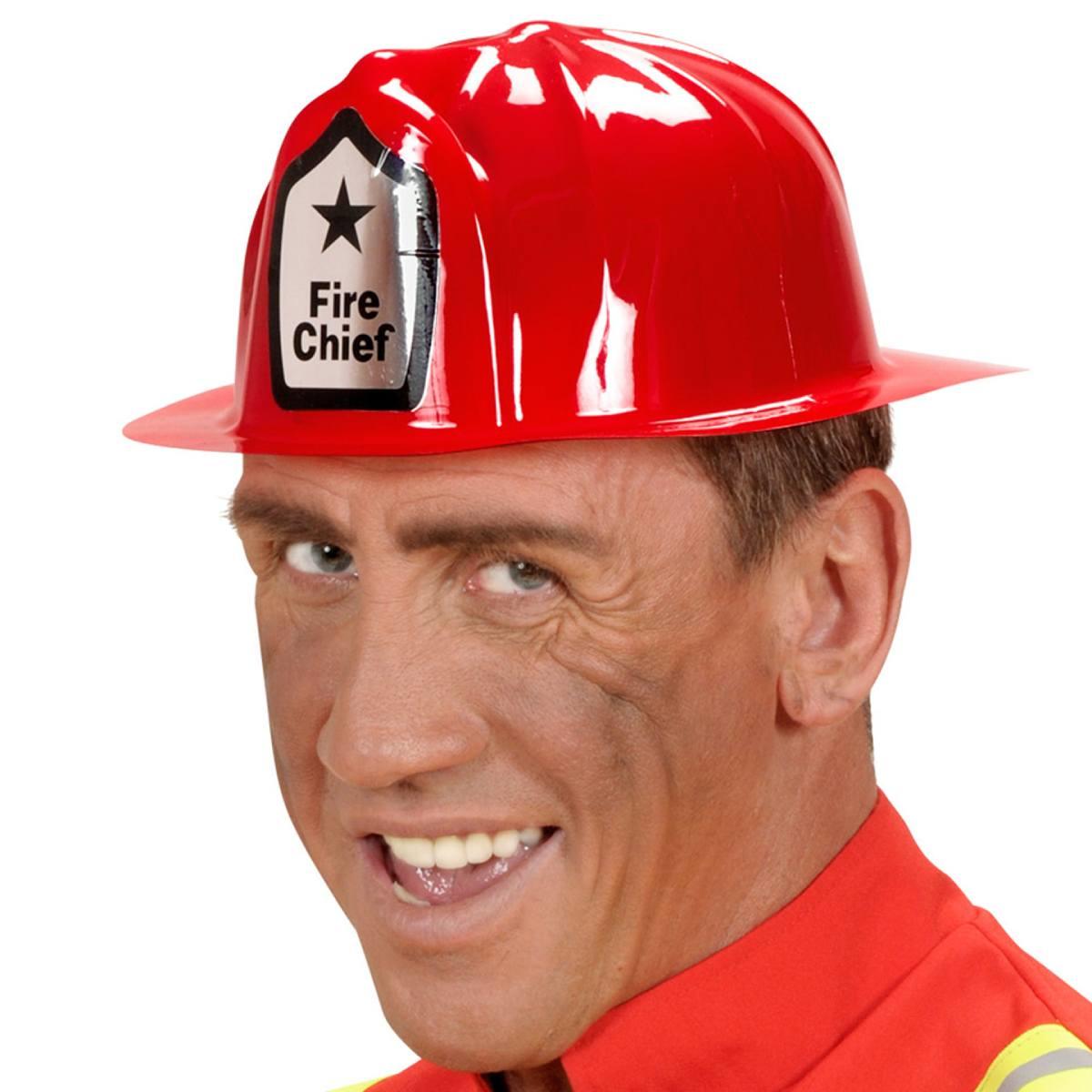 Adult Unisex Firefighters Helmet by Widmann 2862A | Karnival Costumes