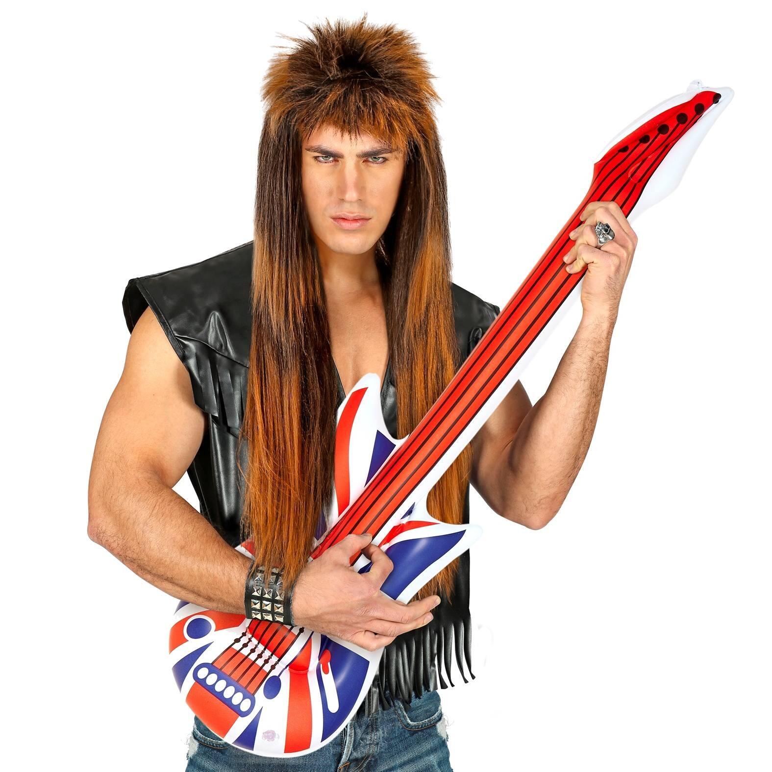 Union Jack Inflatable Guitar by Widmann 23947 | Karnival Costumes
