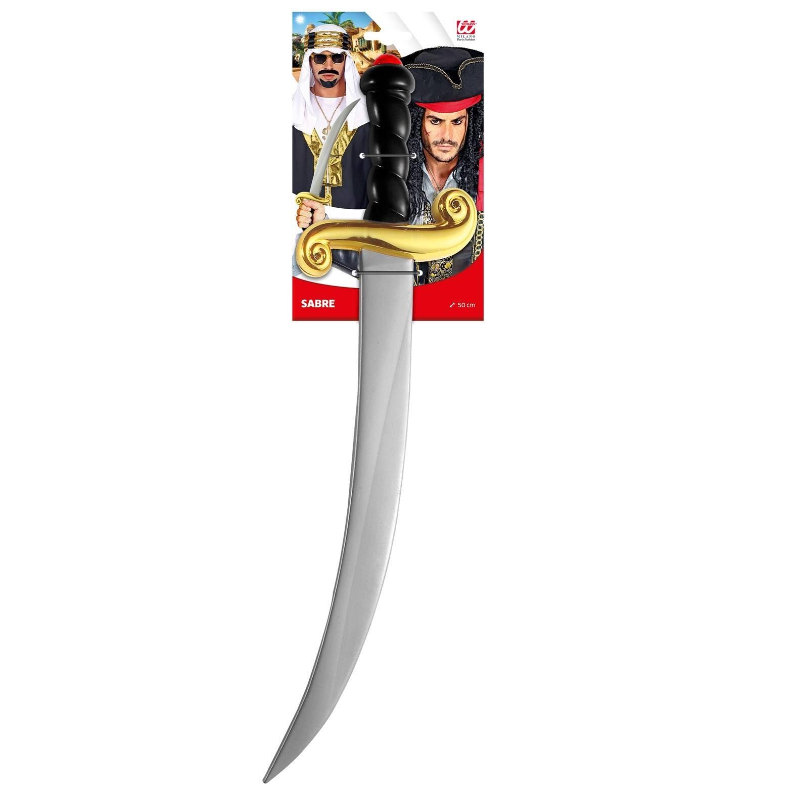 Pirate Sabre 50cm Cutlass Pirate Sword by Widmann 7006A | Karnival Costumes