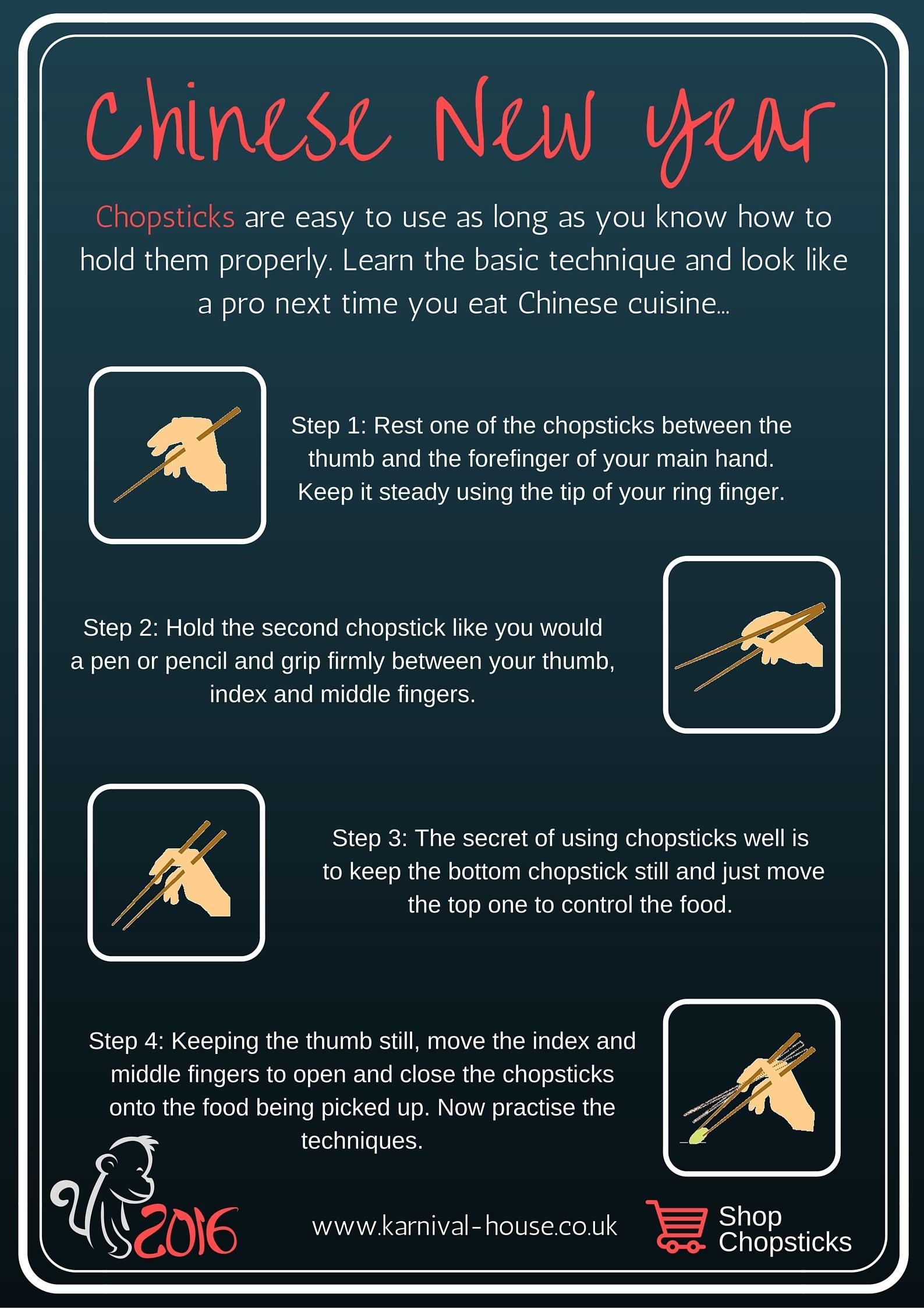 The Easy Way to Use Chopsticks the CNY | Karnival Costumes Blog