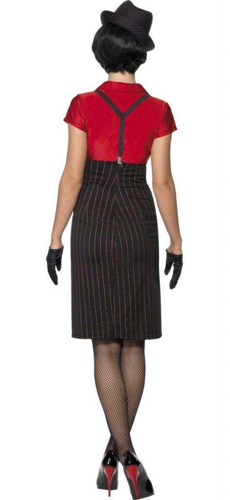 Modern Ladies Gangster Costume By Smiffys 33722 Karnival Costumes