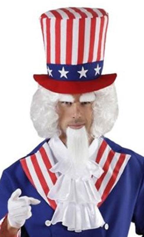 Uncle Sam Wig, Eyebrows and Goatee Beard by Widmann 06750 | Karnival ...