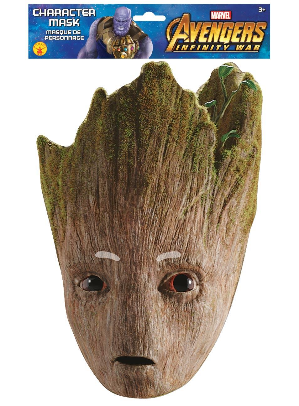 Teen Groot Character Face Mask by Mask-arade GROOT01 | Karnival Costumes
