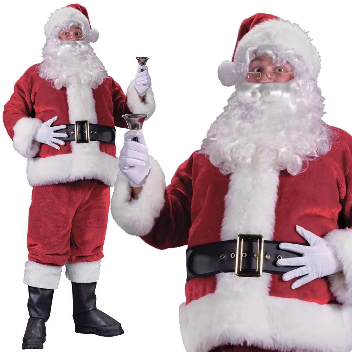 Deluxe Santa Suit (40"-48" Chest) by Fun World 7502 | Karnival Costumes