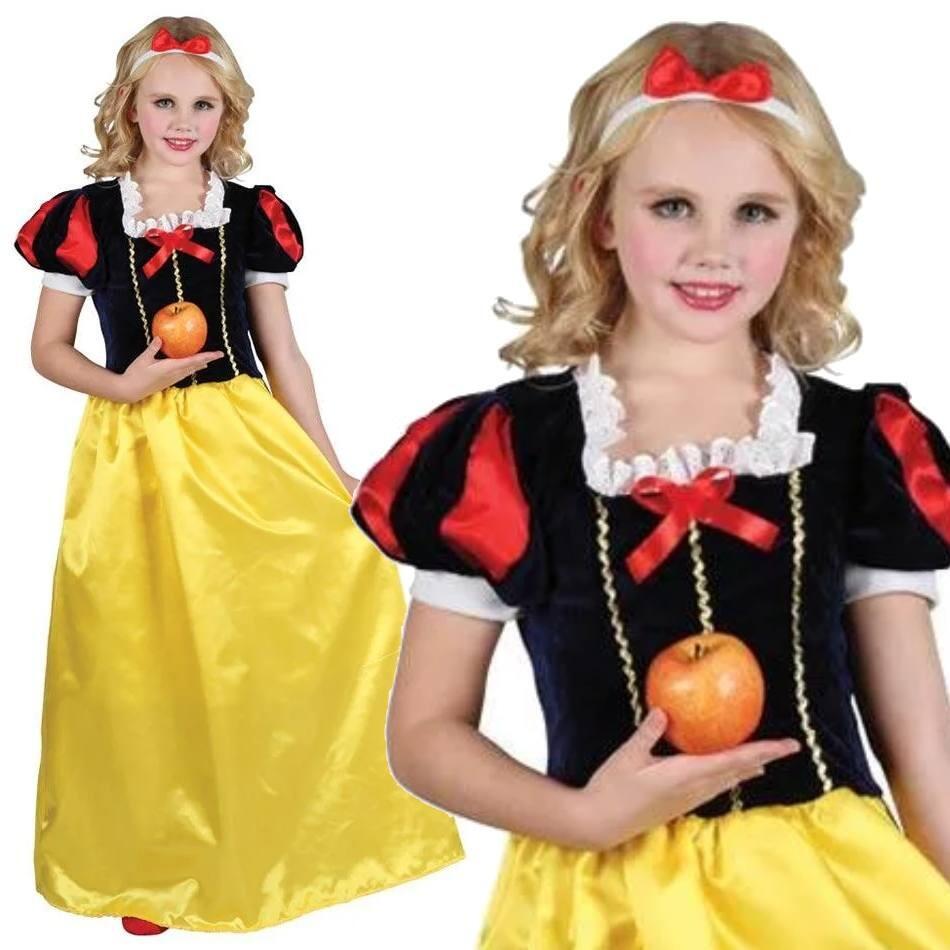 Deluxe Fairytale Snow White Princess Fancy Dress Costume by Wicked EG ...