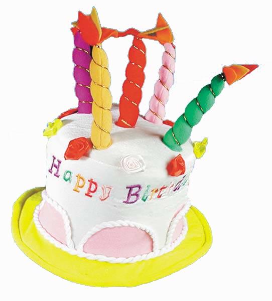 Birthday Cake Hat Available in Three Colours by Boland 00936 | Karnival ...
