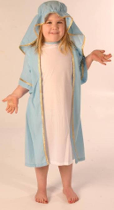 Deluxe Nativity Mary Fancy Dress Costume for Girls C5801 | Karnival ...