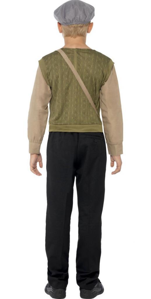 WWII Evacuee Boy Fancy Dress Costume by Smiffys 44066 | Karnival Costumes