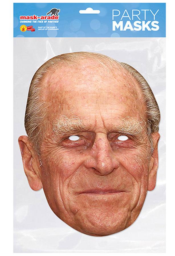 HRH Prince Philip Face Mask by Mask-erade PHILI01 | Karnival Costumes; UK