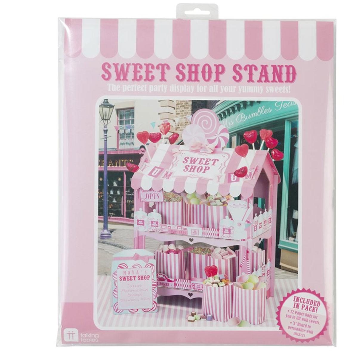 Pink Sweet Shop Treat Stand by Talking Tables STALL-SWEETPK | Karnival ...
