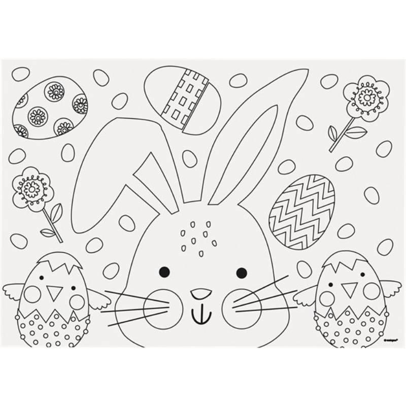 Kids Happy Easter Colour In Table Placemats by Unique 73724 | Karnival ...