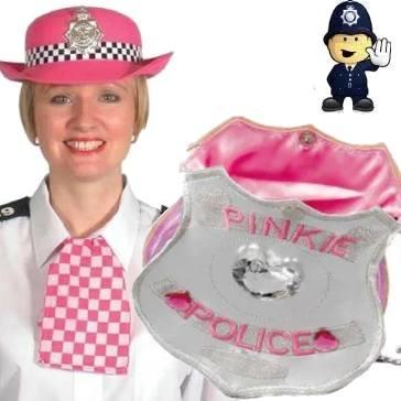 Womens Pinkie Police Fancy Dress Costume Accessories | Karnival Costumes