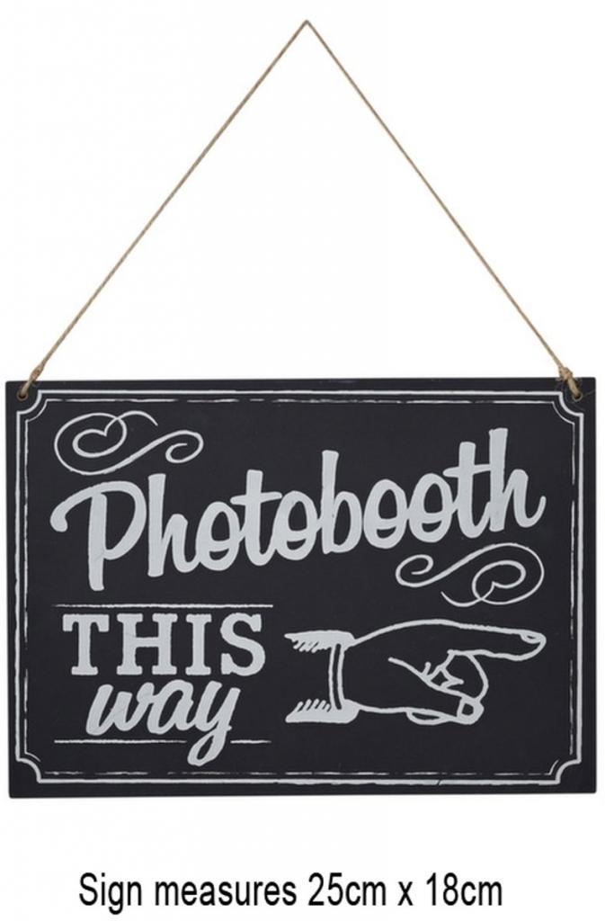 Vintage Affair Photo Booth Direction Sign by Ginger Ray AF-672 ...