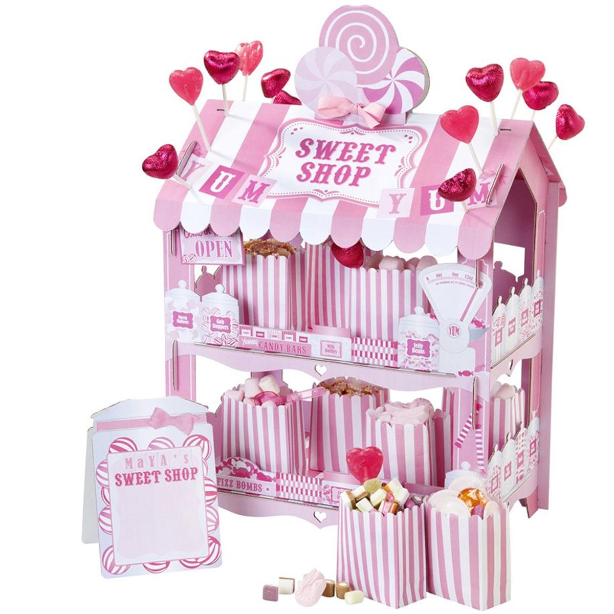 Pink Sweet Shop Treat Stand by Talking Tables STALL-SWEETPK | Karnival ...