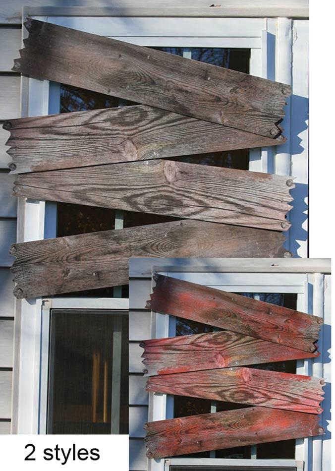 Pack of 4 Haunted House Window Boards in either plain or blood smears ...
