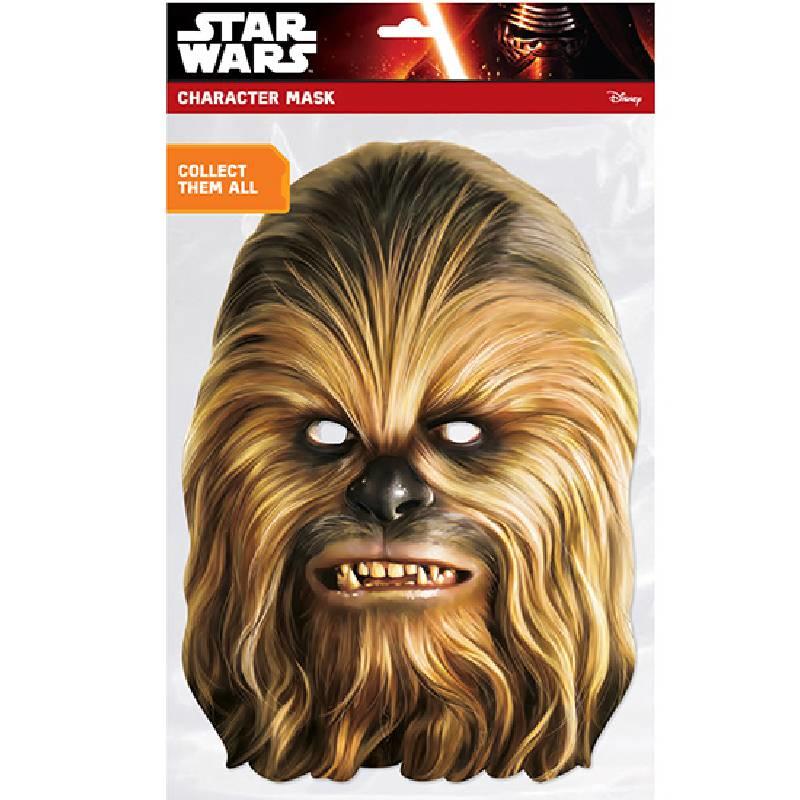 Star Wars Chewbacca Face Mask by Mask-arade SWCHW01 | Karnival Costumes; UK