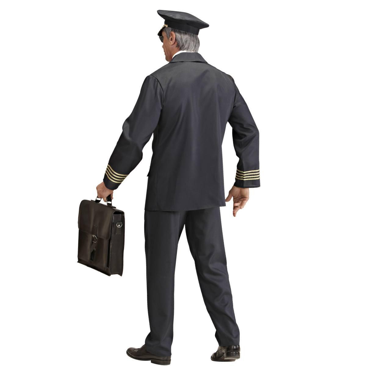 Pilot Captain Costume for Men in XL and XXL sizes by Widmann 5708 / ...
