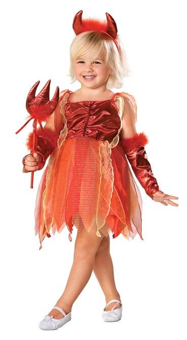 Girls Little Red Devil Halloween Costume