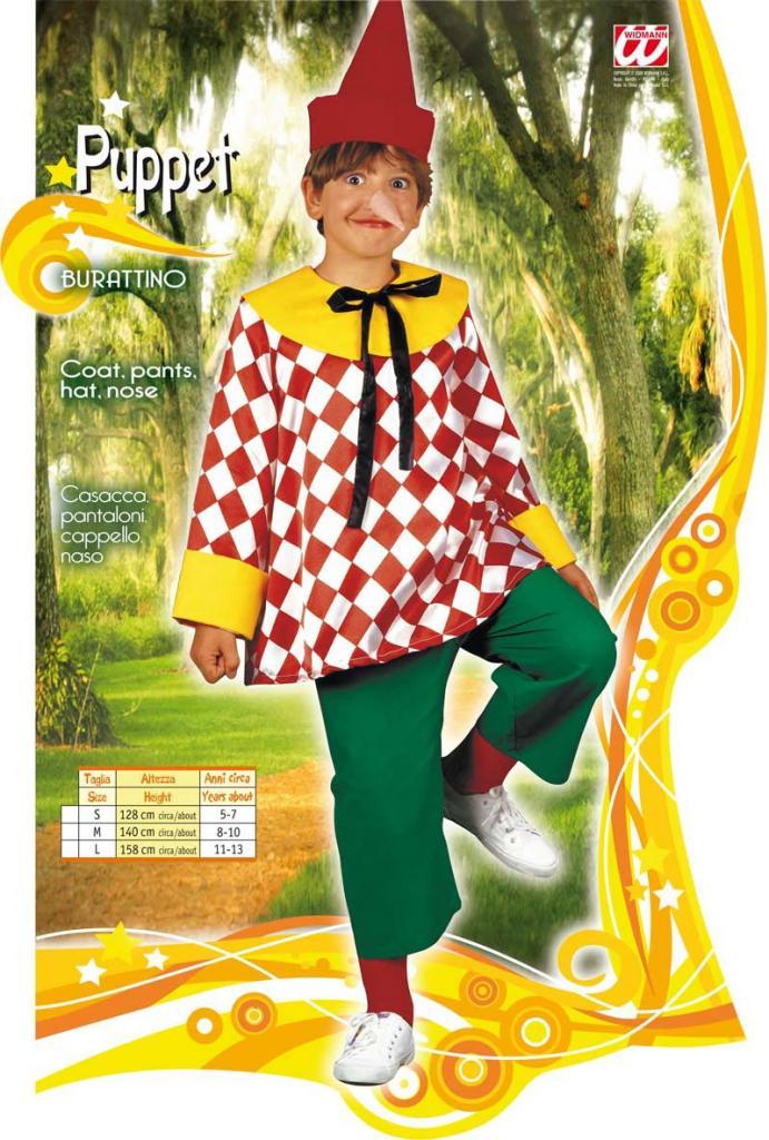 Child Pinocchio Puppet Costume