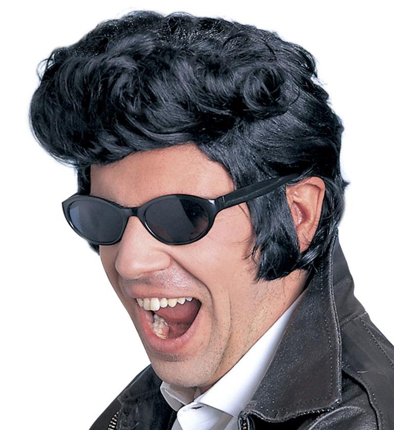 1950s Wig in Black with Quiff by Widmanns E6096 | Karnival Costumes