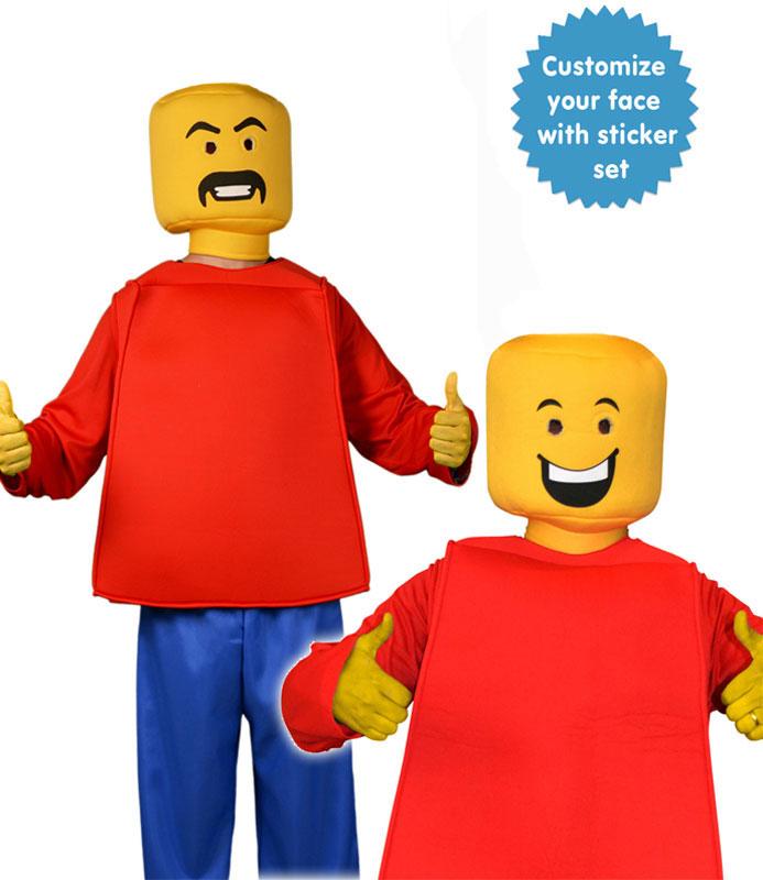 Mr Block Head Costume for Children by Morph Costume Co | Karnival Costumes