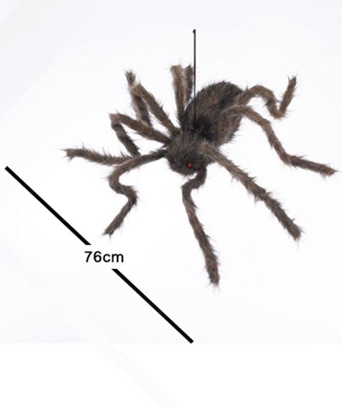 Hairy Posable 30" Spider Halloween Decoration