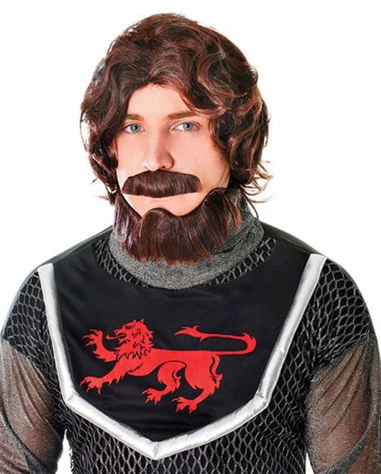 Medieval Knight or King's Wig and Beard Set BW803 | Karnival Costumes