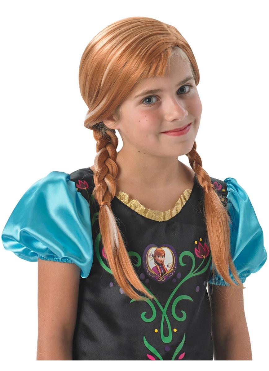 Children's Anna Wig for the Disney Frozen character by Rubies 36172 ...