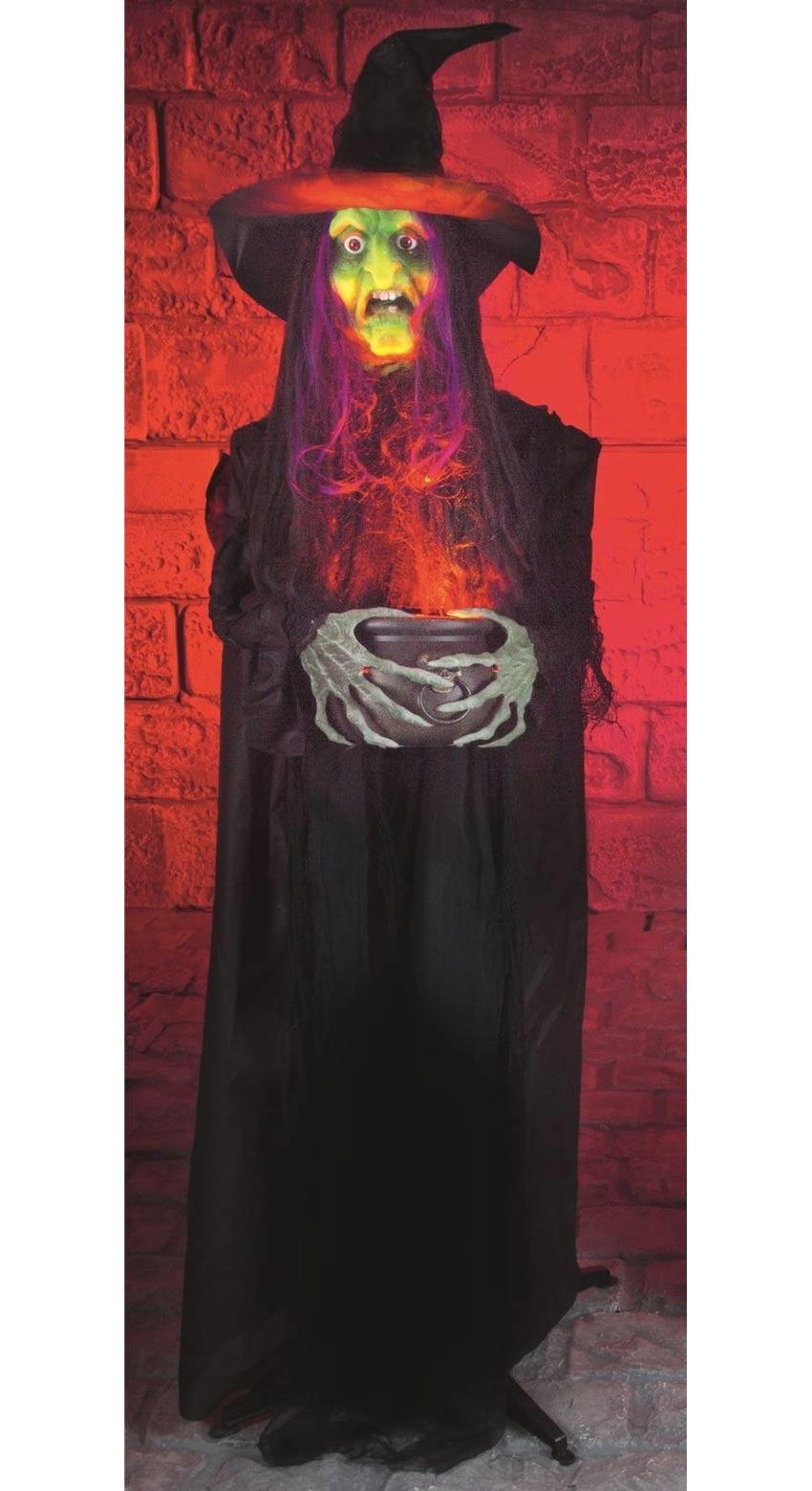 Halloween 1.5m Standing Light Up Witch Party Decoration by Premier ...