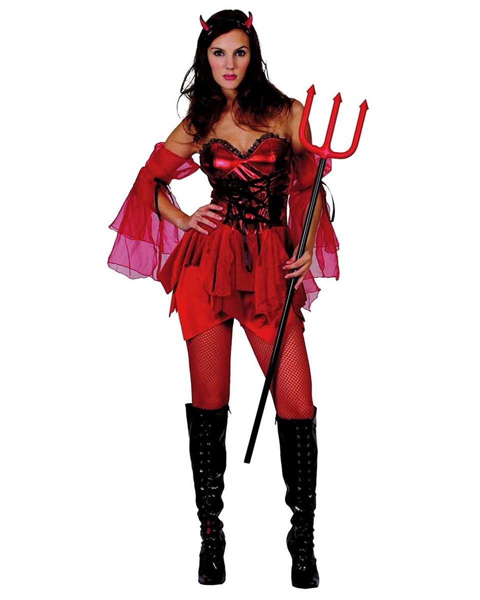 Devil Lady Halloween Costume Adult One-Size by Pams 86393 | Karnival ...