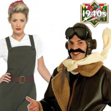Adults 1940s Fancy Dress Costumes | Karnival Costumes; UK