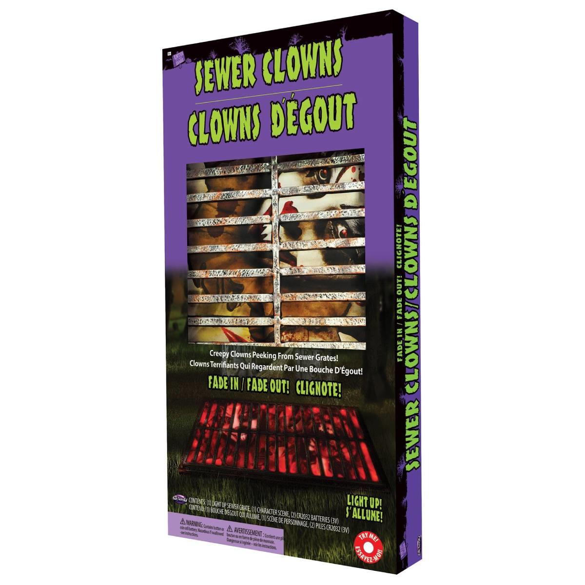 Fade In / Out Clown Sewer Drain Prop by Fun-World 91679 | Karnival Costumes