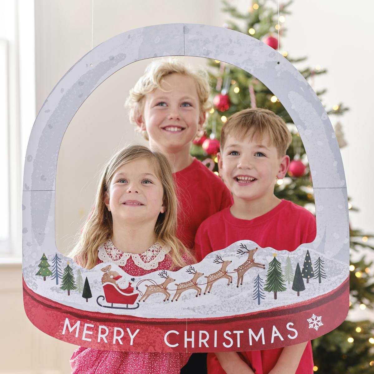 Christmas Snow Globe Customizable Photo Booth Prop by Ginger Ray MLC ...